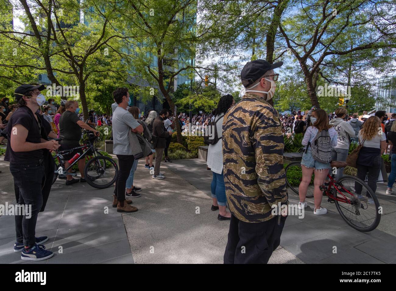 George Floyd Protests, Vancouver, Canada Stock Photo - Alamy