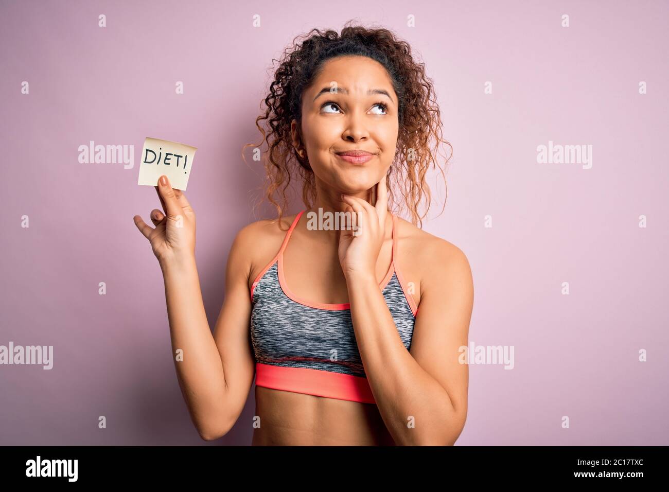Exercise brain young woman thinking hi-res stock photography and images ...