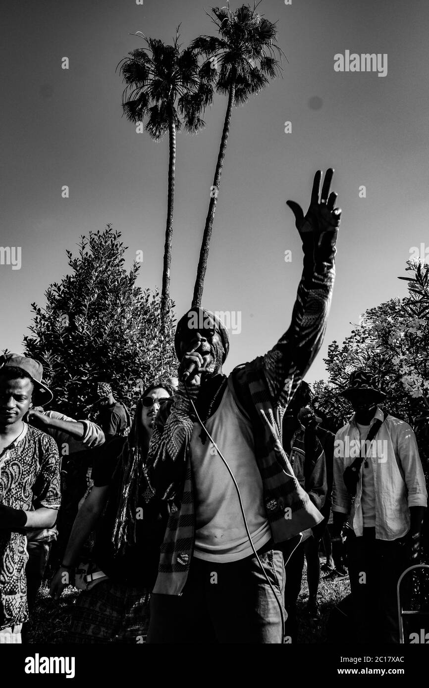 blm protest barcelona 2020 Stock Photo - Alamy