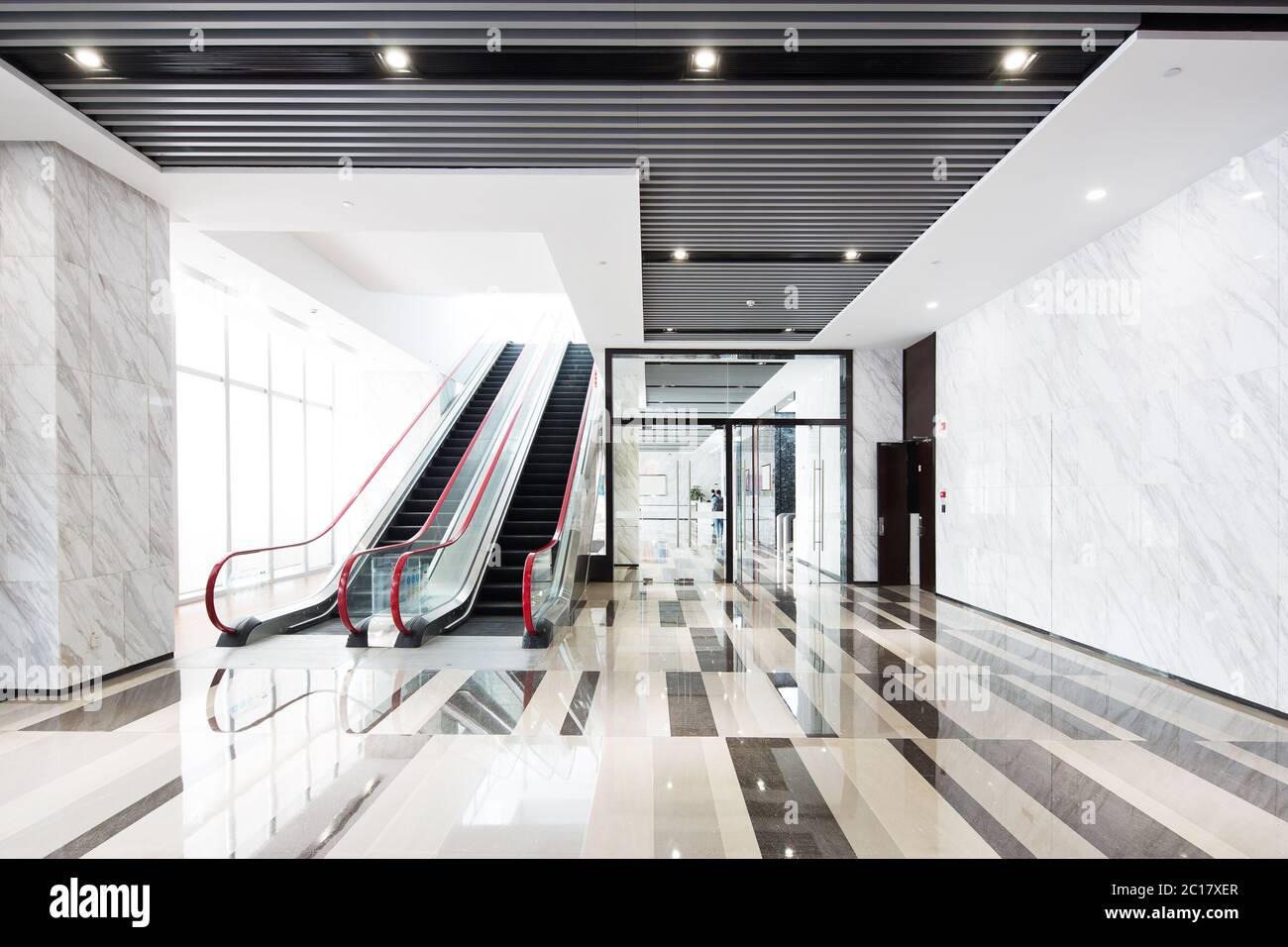 interior of modern spacious hall Stock Photo - Alamy