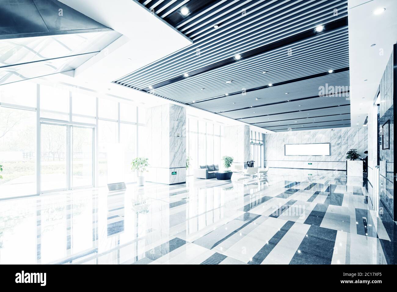 interior of modern spacious hall Stock Photo - Alamy