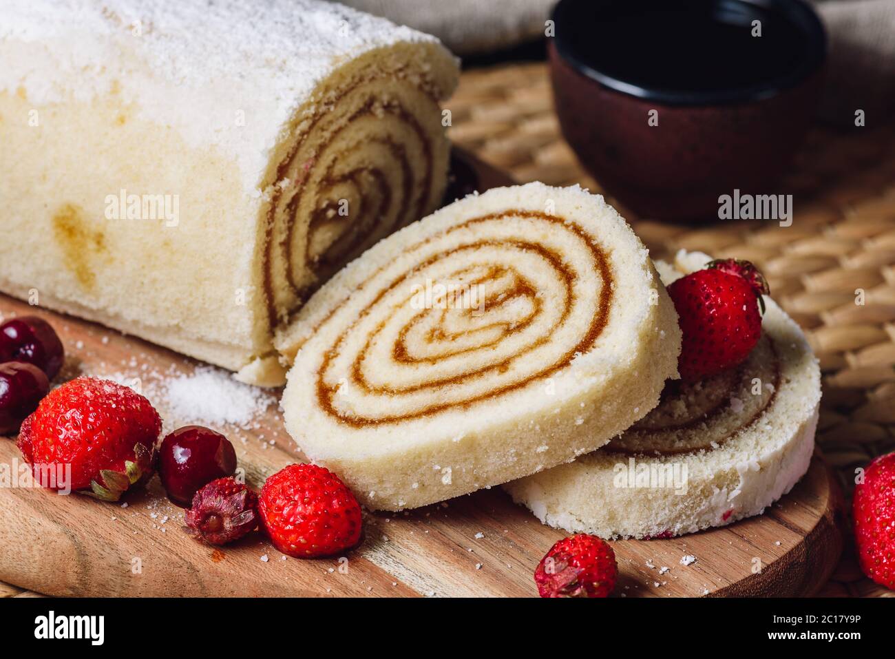 Apricot Paste Filled Rolls Stock Photo - Alamy