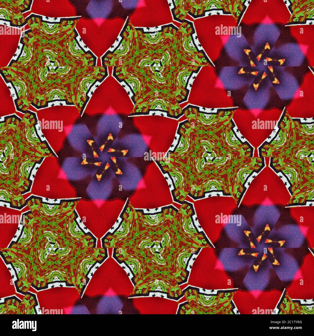 Colourful pattern design made with the help of graphics editing and ...