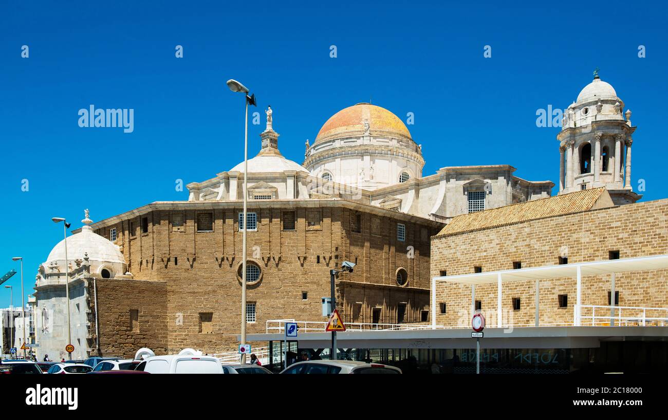 Golden Dome of Cadiz Cathedral, Roman Catholic Church in Cadiz ...
