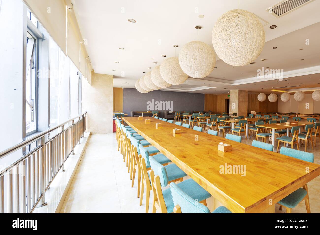 interior of modern cafeteria Stock Photo - Alamy