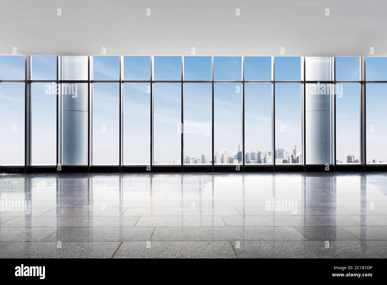 cityscape of modern city from window Stock Photo - Alamy