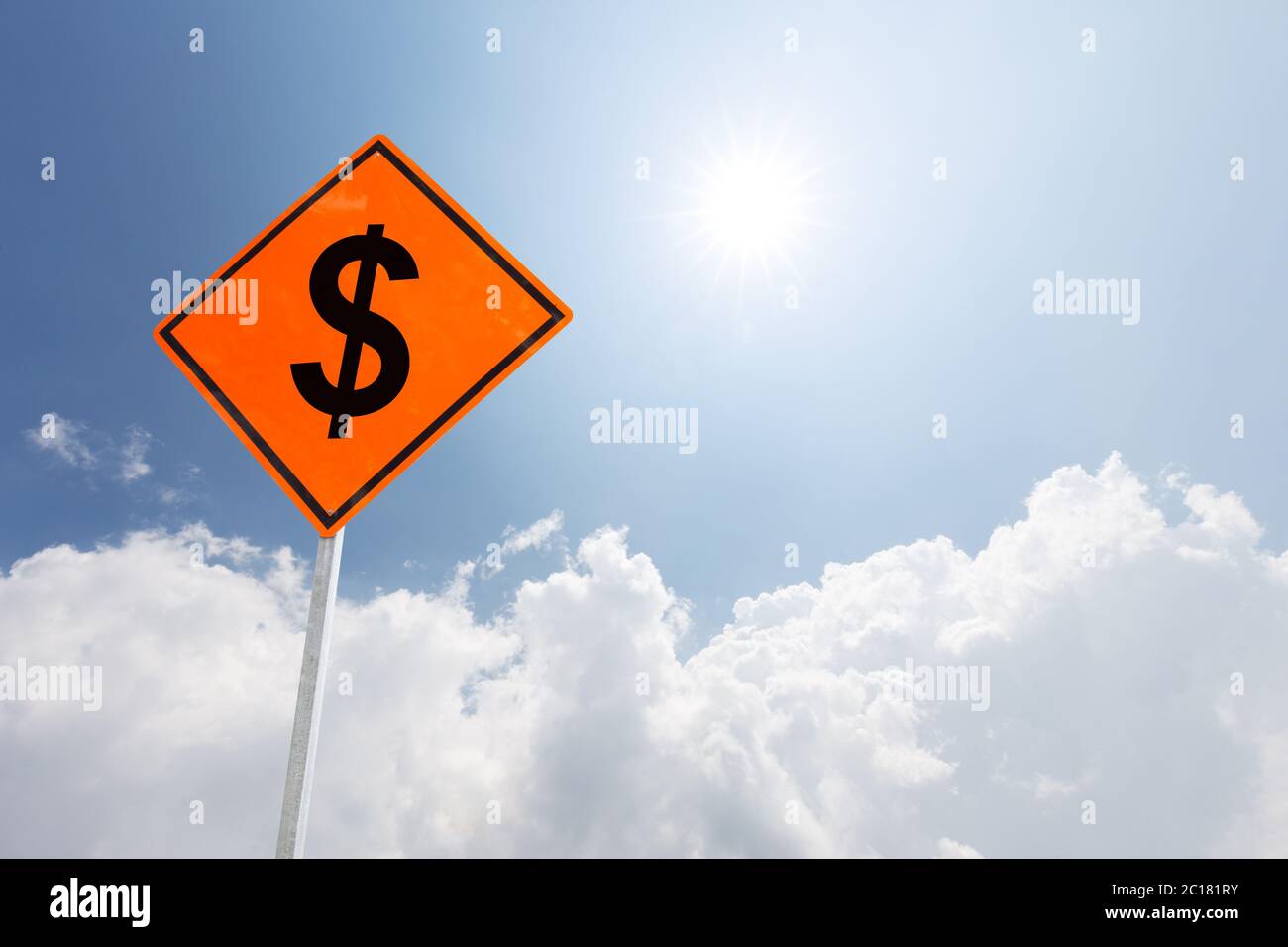 Orange Diamond Traffic Sign Dollar In Blue Sunny Sky Stock Photo Alamy orange-diamond-traffic-sign-dollar-in-blue-sunny-sky-stock-photo-alamy