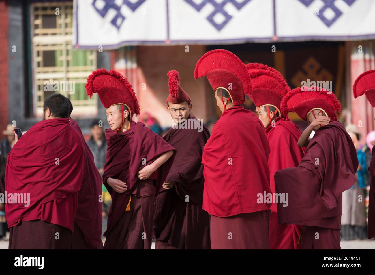 Buddhist monk hats hi-res stock photography and images - Alamy