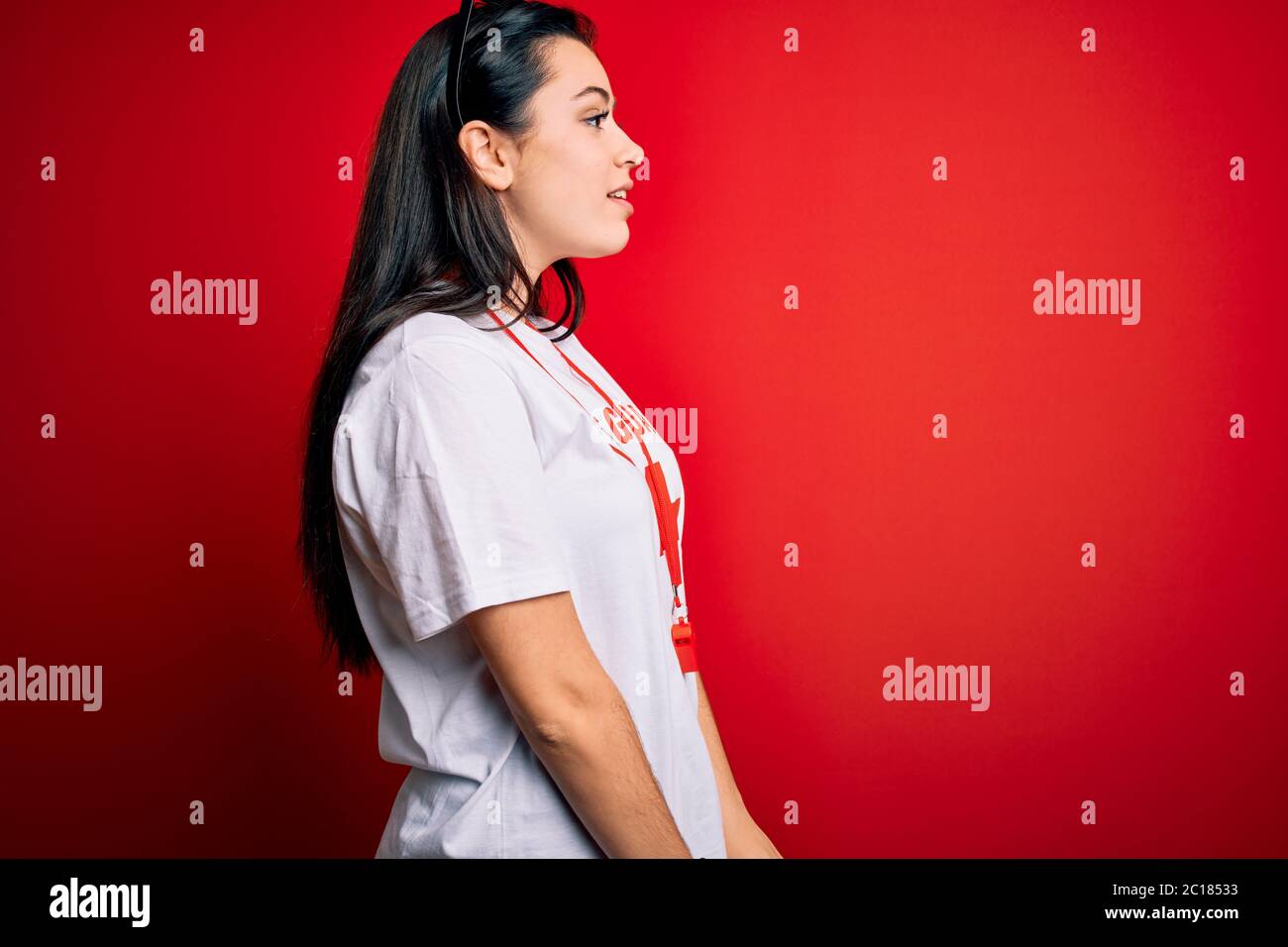 Female lifeguard silhouette hi-res stock photography and images - Alamy