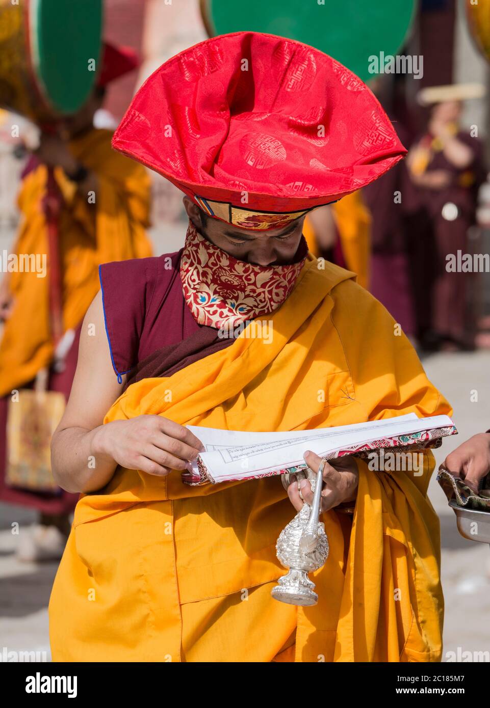 Buddhist monk hats hi-res stock photography and images - Alamy