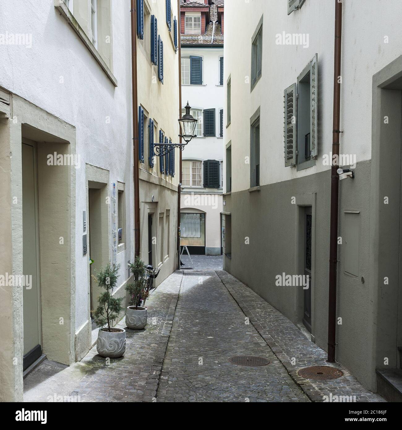 Street in the city of Lucerne Stock Photo - Alamy