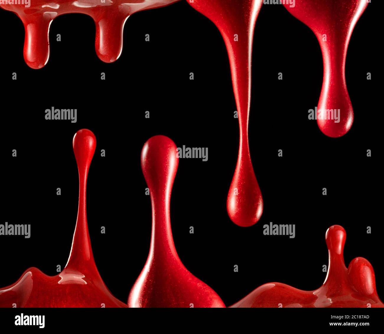 Bright red spot drop paint hi-res stock photography and images - Alamy