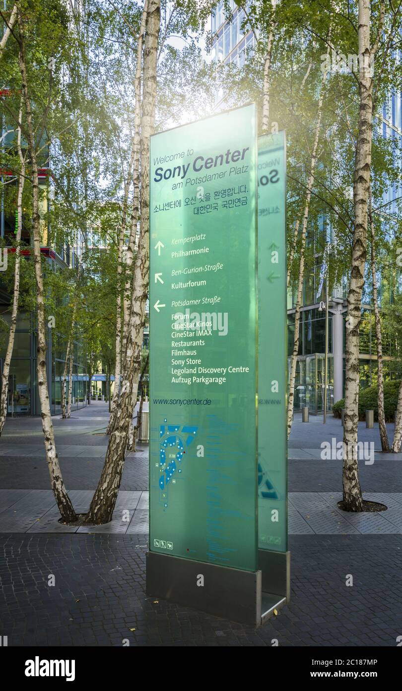Welcome to Sony Center Stock Photo - Alamy