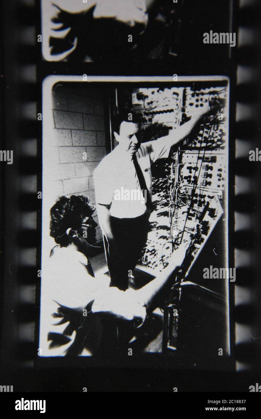 Fine 70s vintage contact print black and white extreme photography of ...