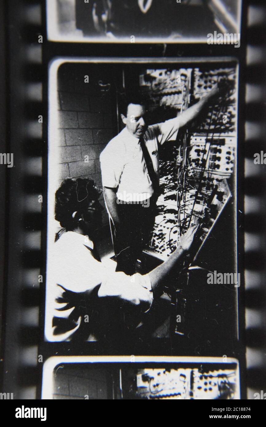 Fine 70s vintage contact print black and white extreme photography of ...