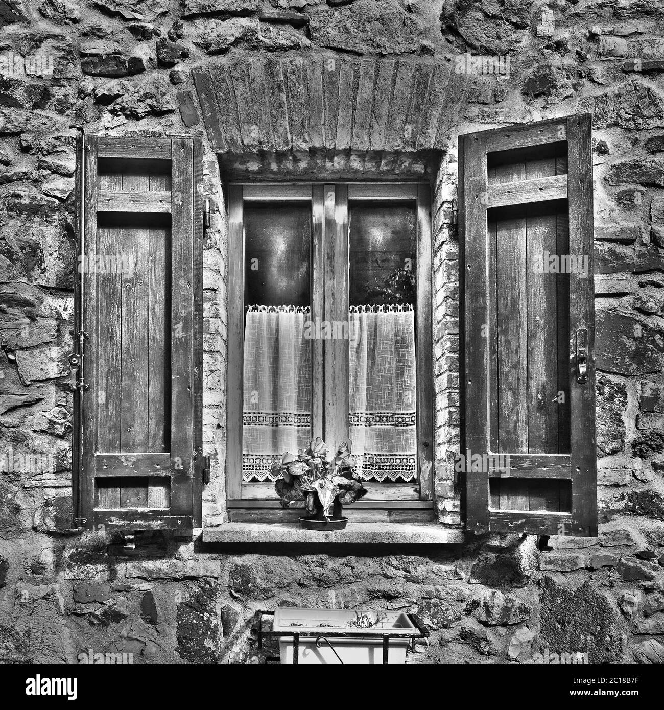 History italy window Black and White Stock Photos & Images - Alamy