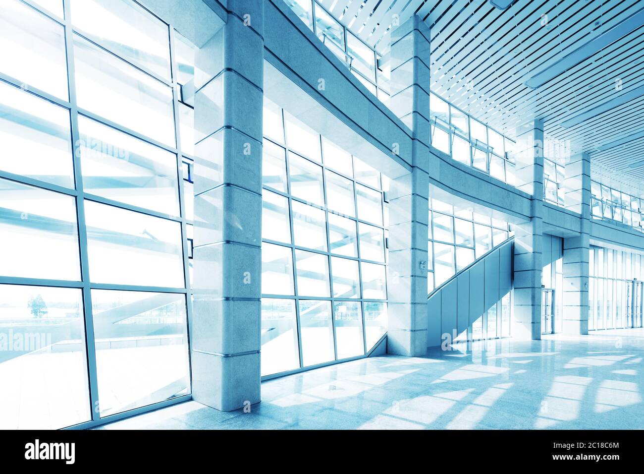 glass wall and concrete structure Stock Photo - Alamy
