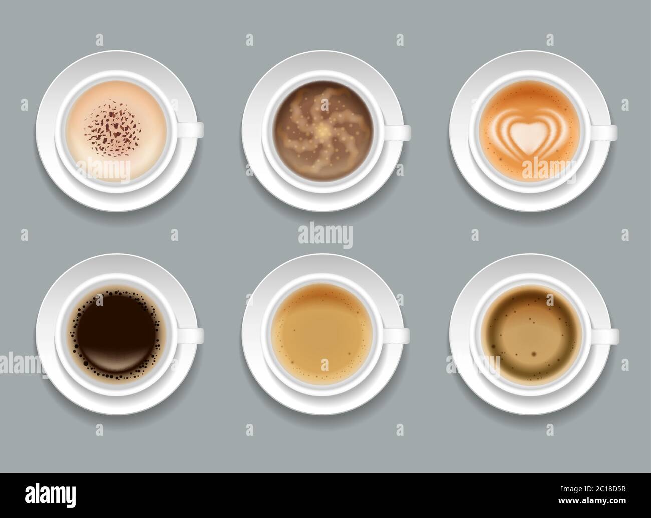 Creative art coffee set Stock Vector Image & Art - Alamy