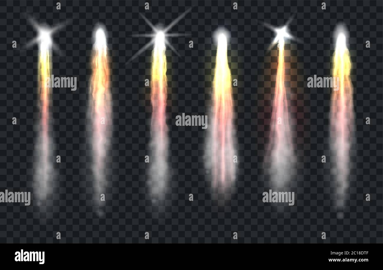 Rocket smoke realistic effect hi-res stock photography and images - Alamy