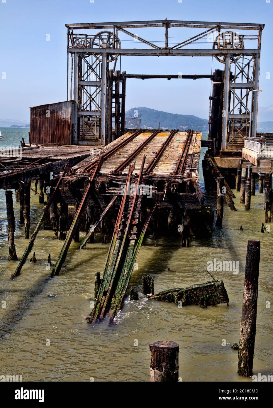 Railroad Ramps at Port Richmond in California Stock Photo - Alamy