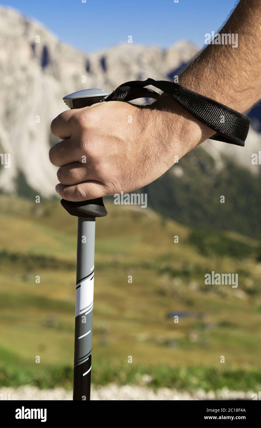 Walking pole hand hi-res stock photography and images - Alamy