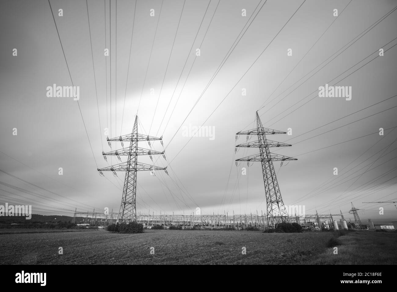 Power Pole Black and White Stock Photos & Images - Alamy