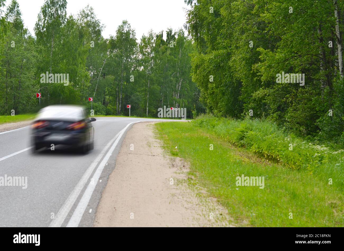 Car view moving on road hi-res stock photography and images - Alamy