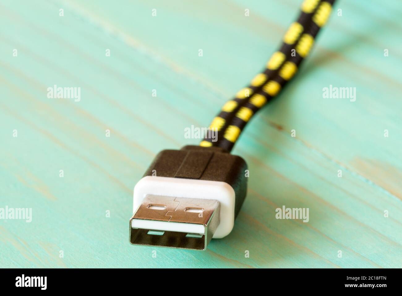 USB cable close-up Stock Photo - Alamy