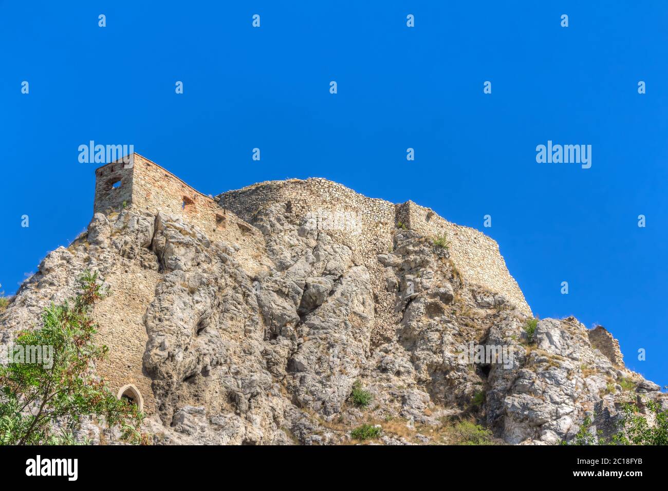 The ruins of Devin Castle near Bratislava in Slovakia Stock Photo - Alamy