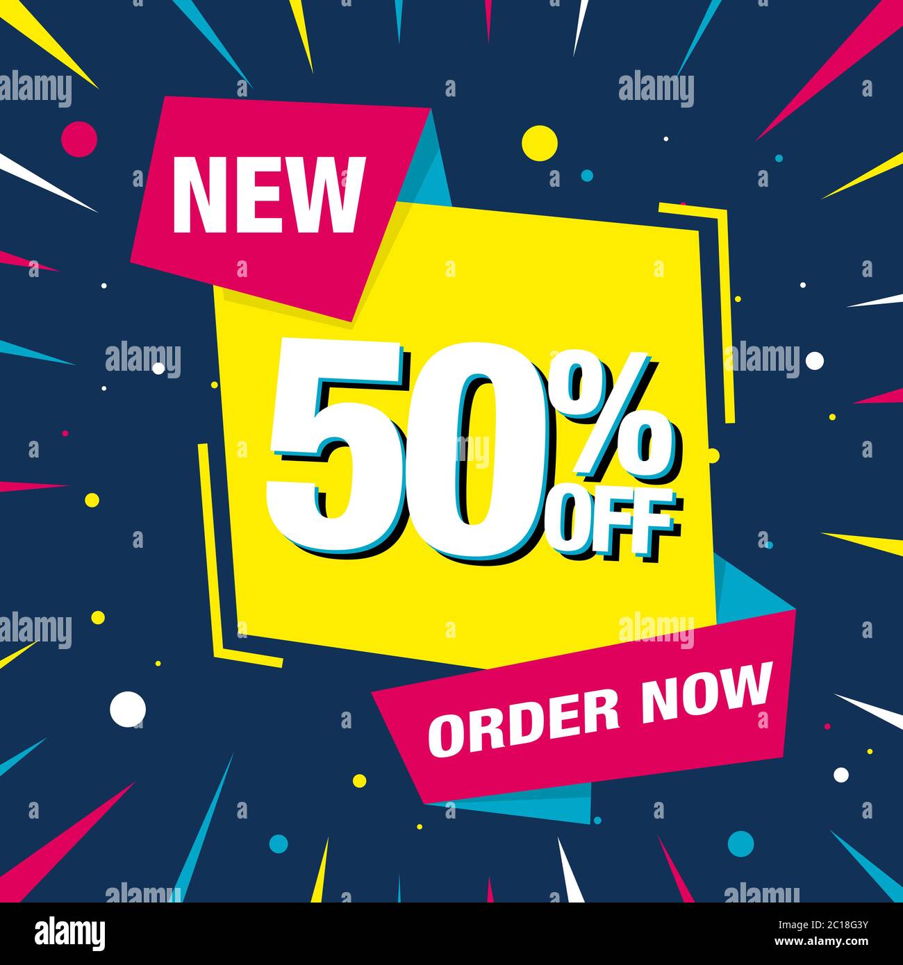 Abstract catchy background design of a promotional product banner ...