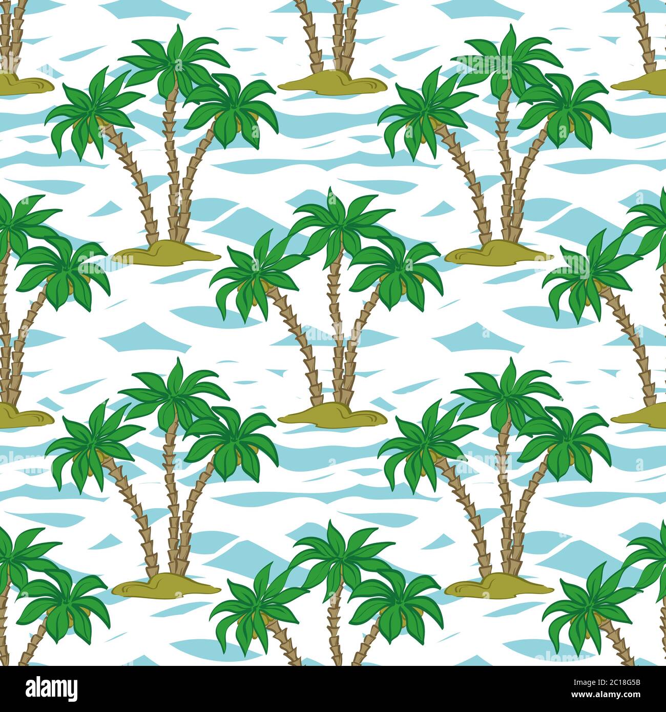 Jungle palms wallpaper Cut Out Stock Images & Pictures - Alamy