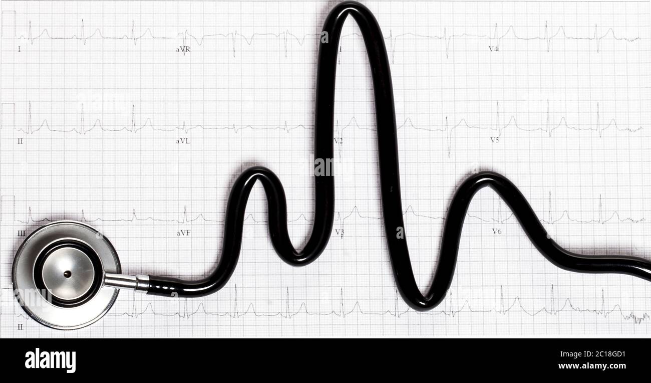 Stethoscope heart on cardio hi-res stock photography and images - Alamy