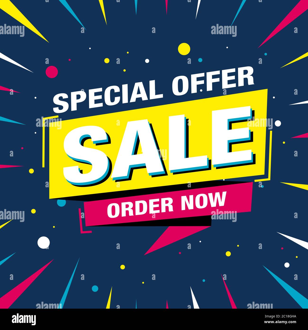 Abstract catchy background design of a promotional product banner ...