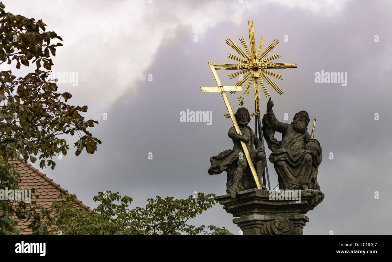 Trinity column on the upper marketplace of Tirschenreuth, Upper ...