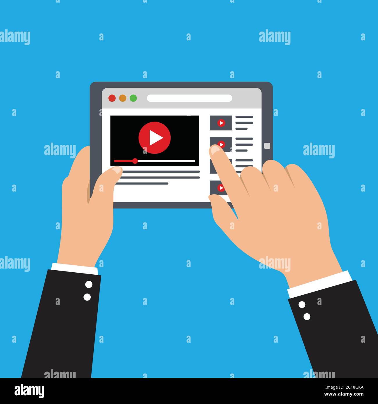 Viral video background Stock Vector Images - Alamy