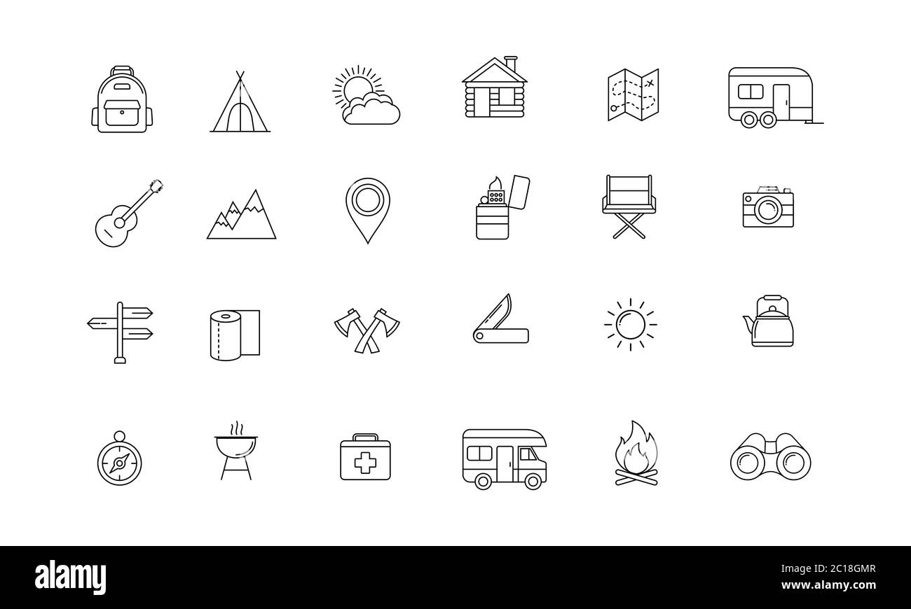 Car survival kit Stock Vector Images - Alamy