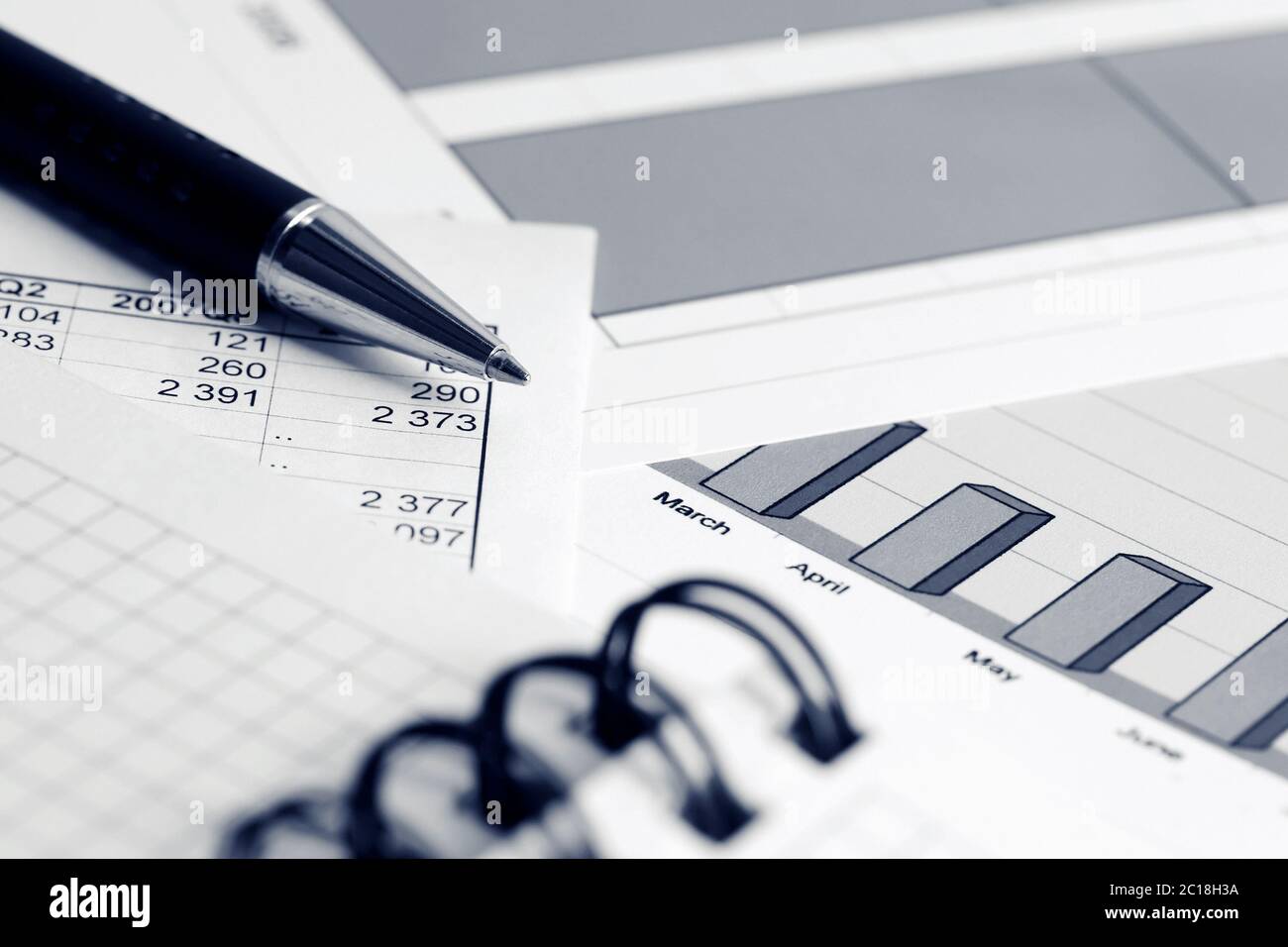 Stock market graphs and charts analysis Stock Photo - Alamy