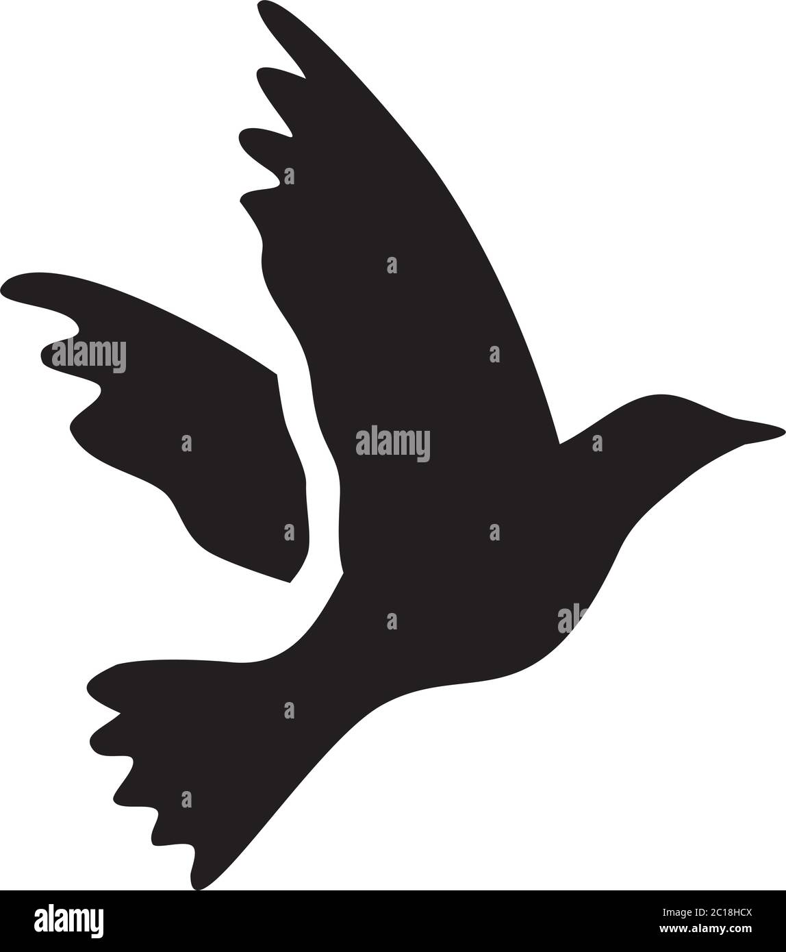 Bird Icon In Flat Style Vector For Apps, UI, Websites. Black Icon ...