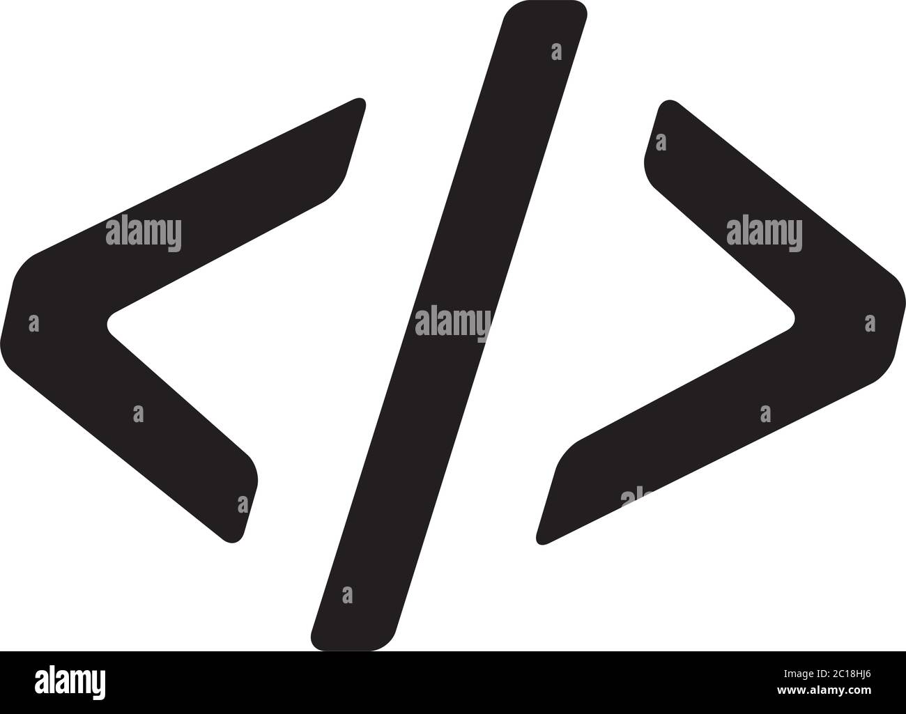 Code Icon In Flat Style Vector Icon For Apps, UI, Websites. Cloudy ...