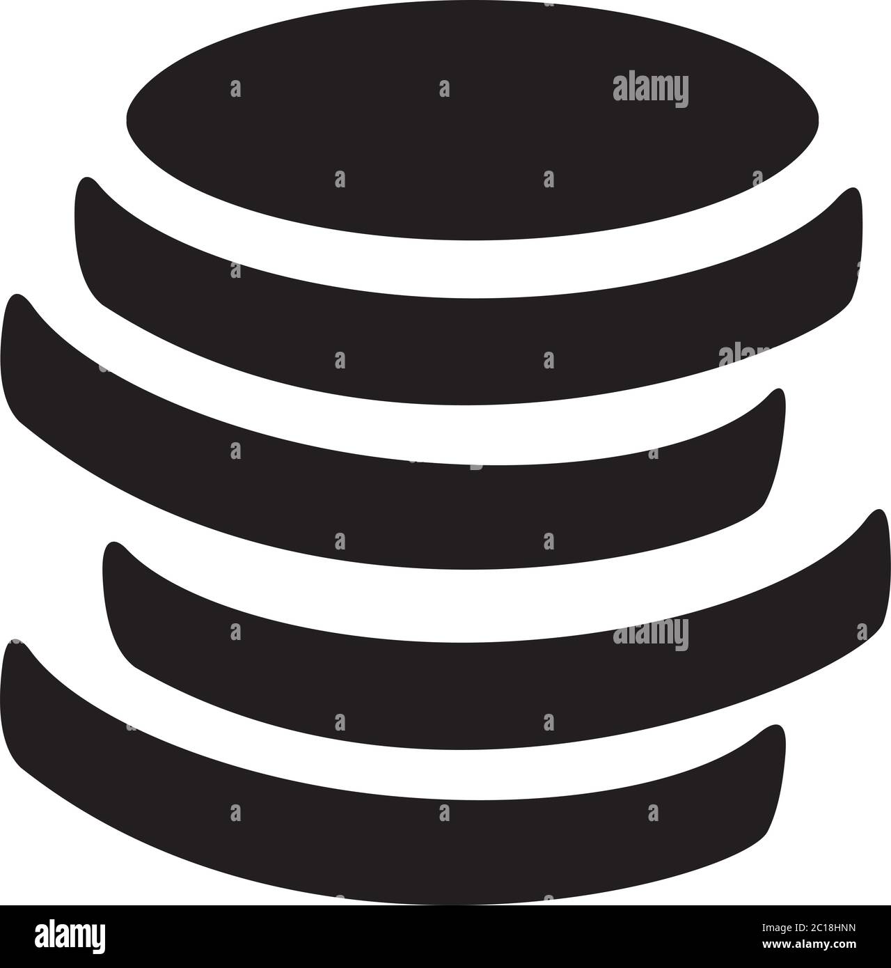 Coin Icon In Flat Style Vector Icon For Apps, UI, Websites. Currency ...