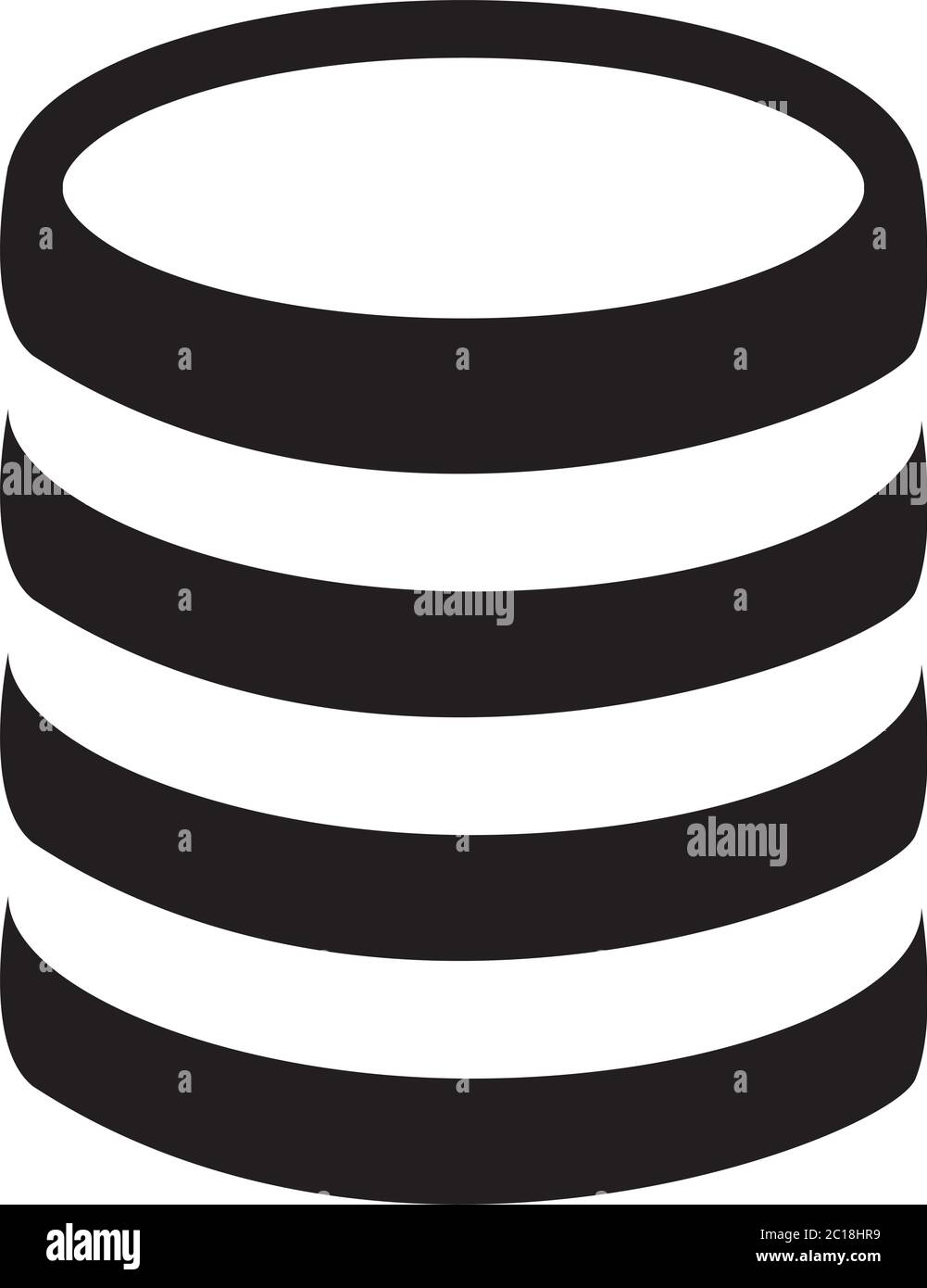 Coin Icon In Flat Style Vector Icon For Apps, UI, Websites. Currency ...