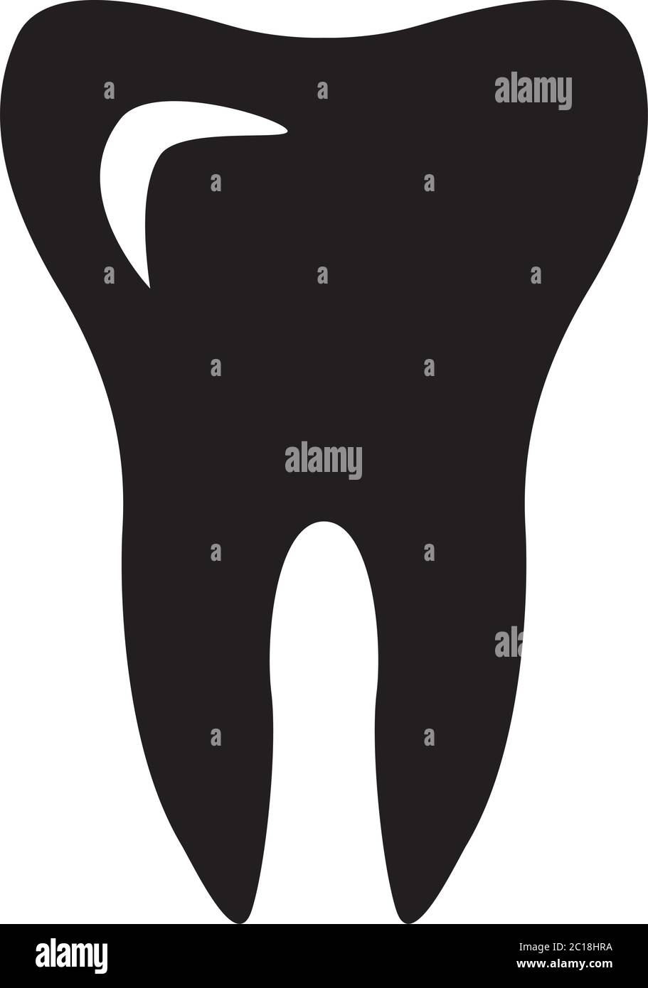 Tooth Icon In Flat Style Vector Icon For Apps, UI, Websites. Dental ...