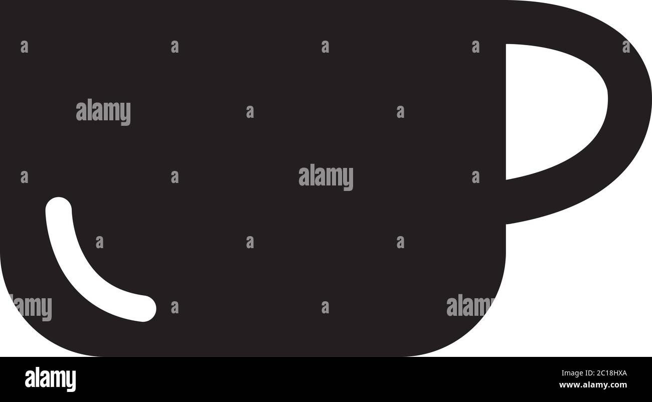 Coffee Cup Empty Icon In Flat Style Vector Icon For Apps, UI, Websites ...