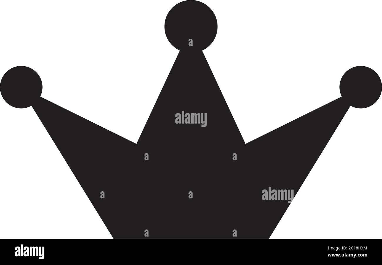 Crown Icon In Flat Style Vector Icon For Apps, UI, Websites. Black Icon ...
