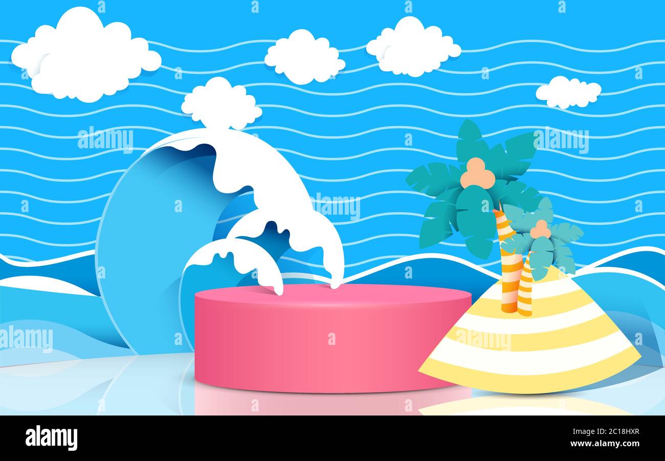 Art display beach in Stock Vector Images - Alamy