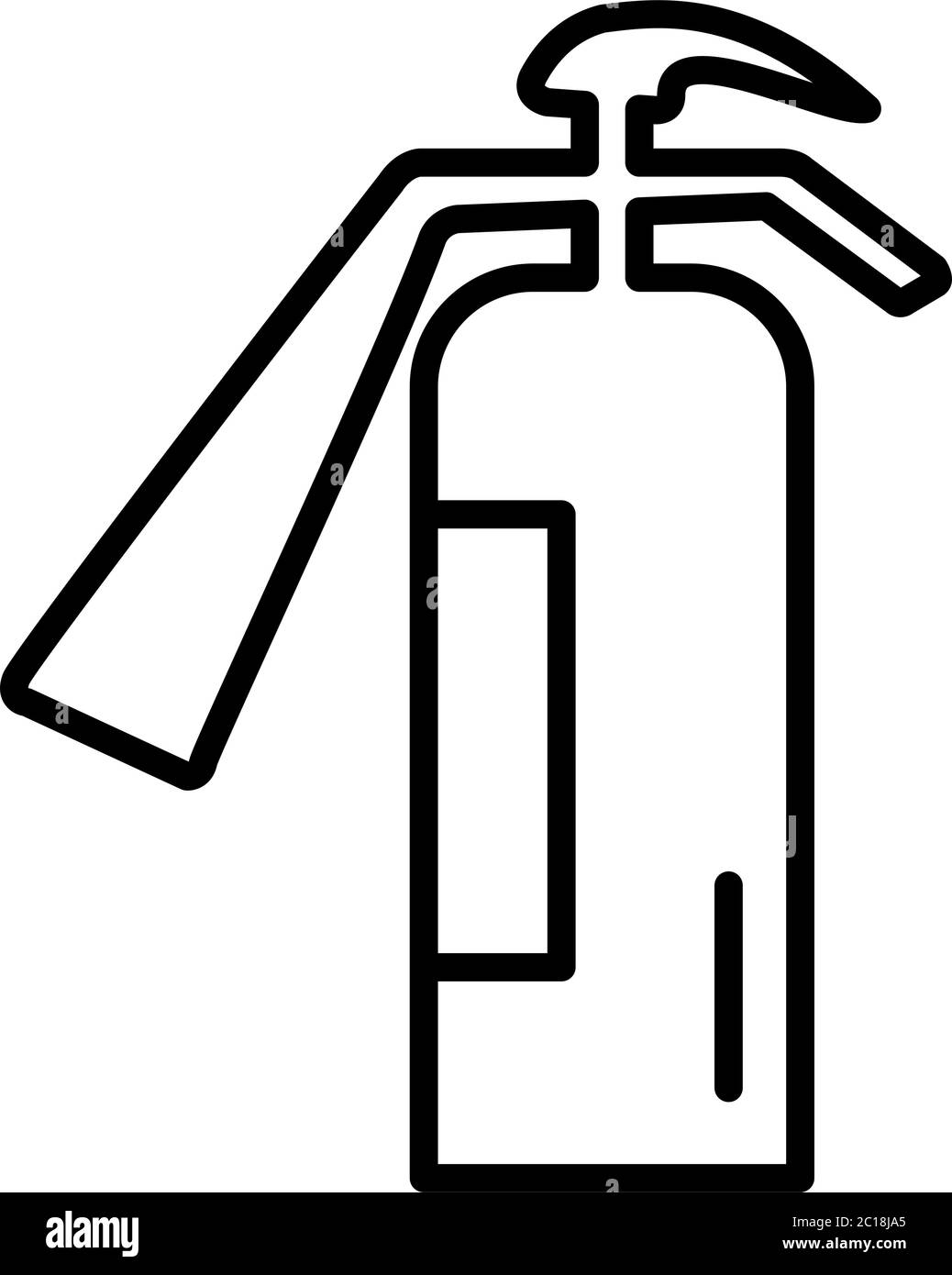 Fire Extinguisher Line Icon In Flat Style Vector For App, UI, Websites ... Fire Extinguisher Line Icon In Flat Style Vector For App, UI, Websites ...