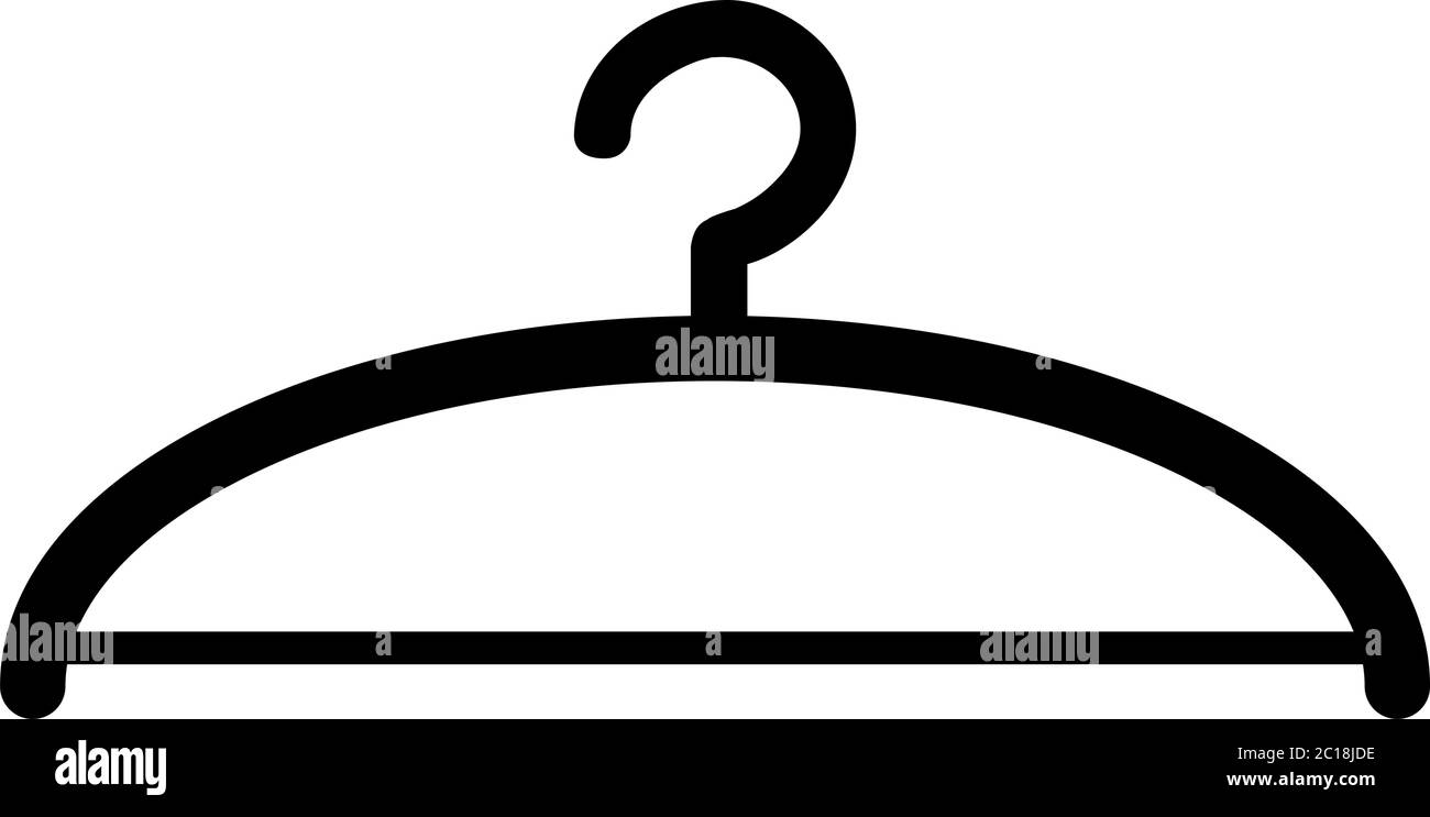 Hanger Icon In Flat Style Vector For App, UI, Websites. Black Icon ...