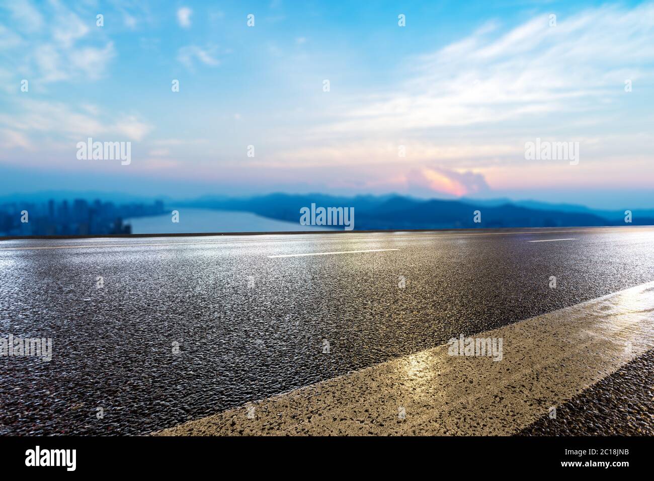 River asphalt road architecture hi-res stock photography and images - Alamy