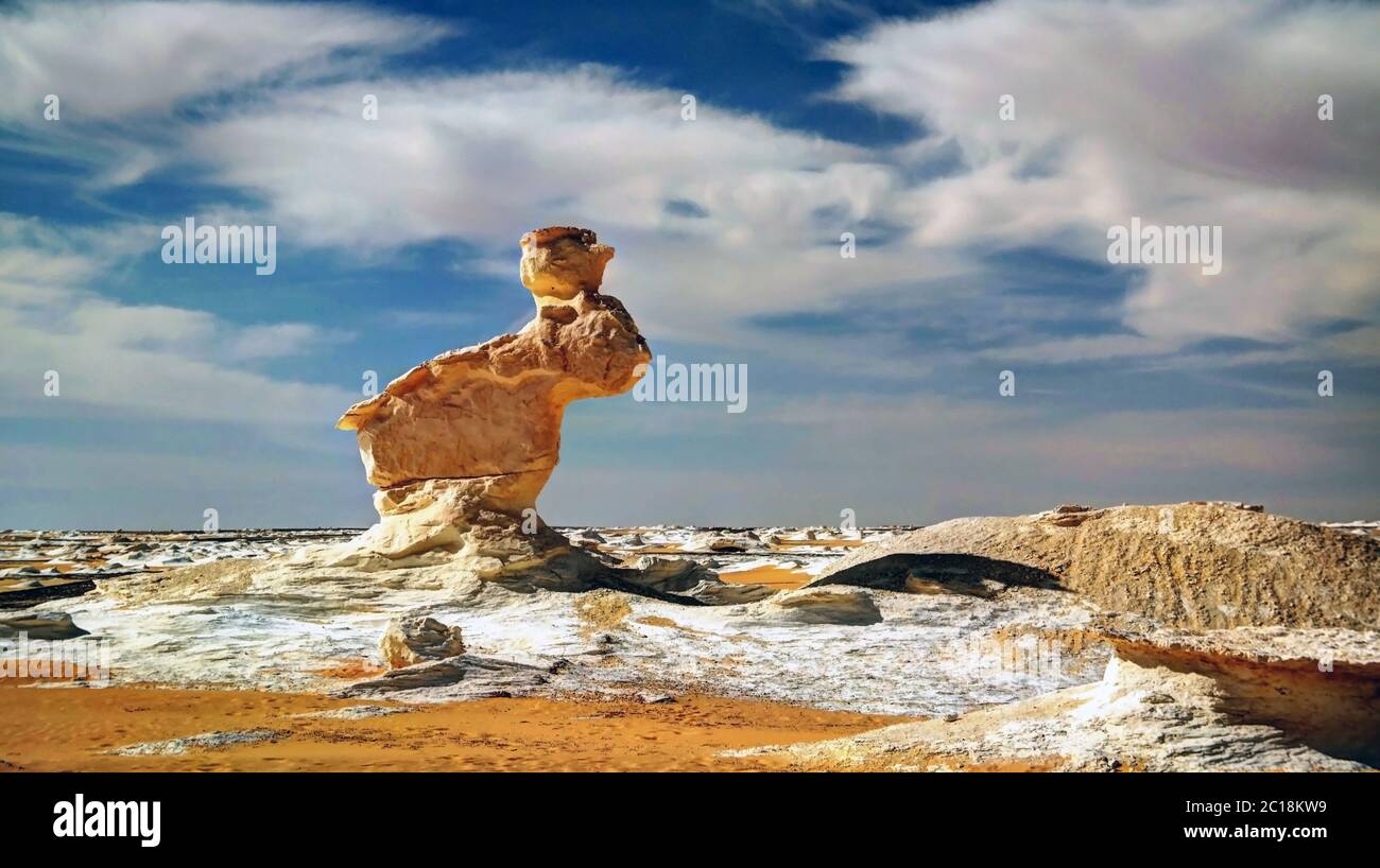 Stone rabbit, white desert, farafra, Egypt Stock Photo - Alamy