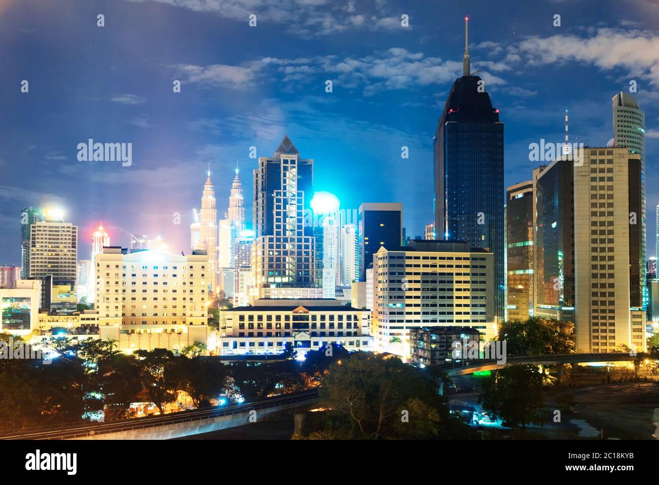 modern buildings in midtown of modern city Stock Photo - Alamy